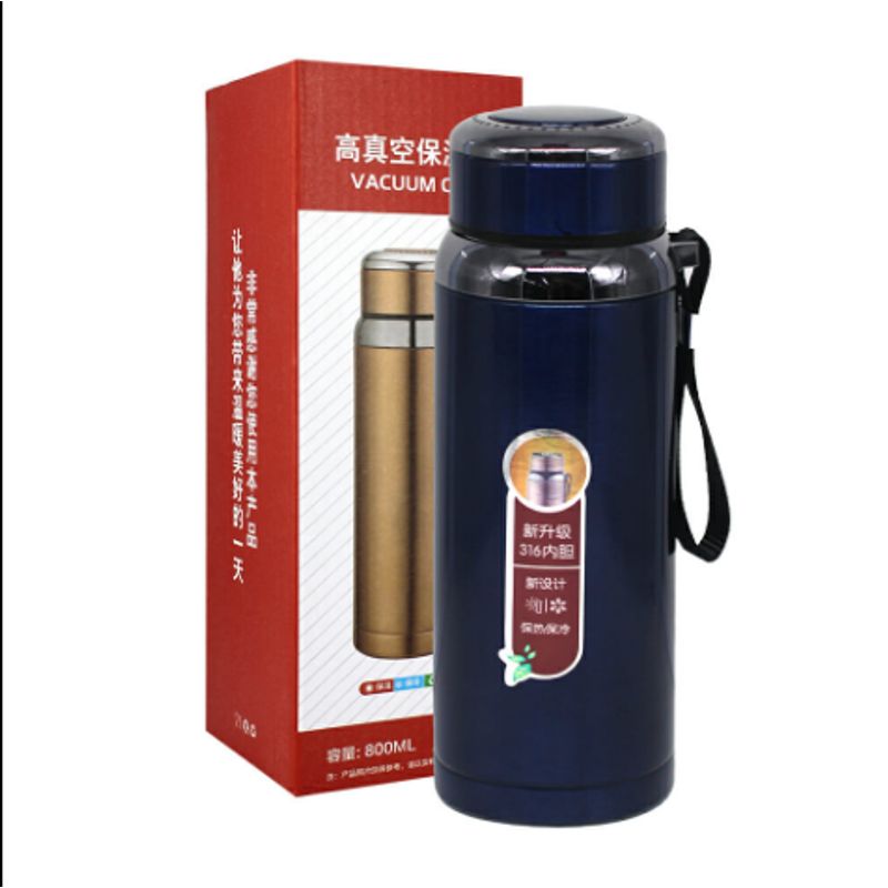 TERMO VACUUM COLOR ENTERO PARA AGUA FRÍA Y CALIENTE GENERICO ...