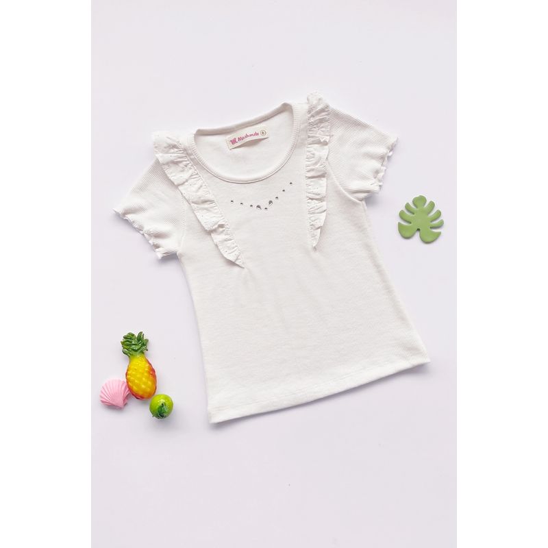 Polo de Rib con Volantes de Broderi para Niña - Kids Mahmelo KIDS ...