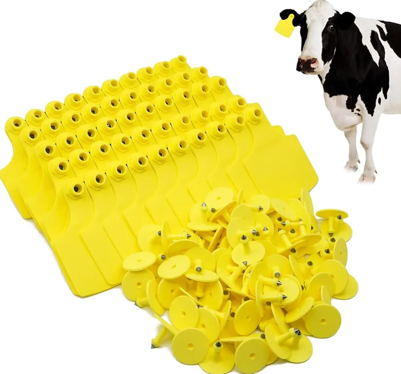 PACK X 100 CROTAL ARETE AMARILLO PARA VACA 7.5X10 CM | Sodimac Falabella