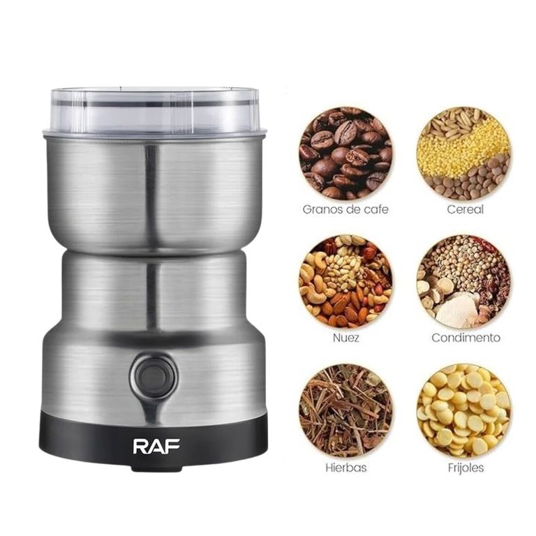 MOLINILLO ELÉCTRICO PLUS DE CAFÉ GRANOS Y SEMILLA RAF R7113 | Sodimac Perú