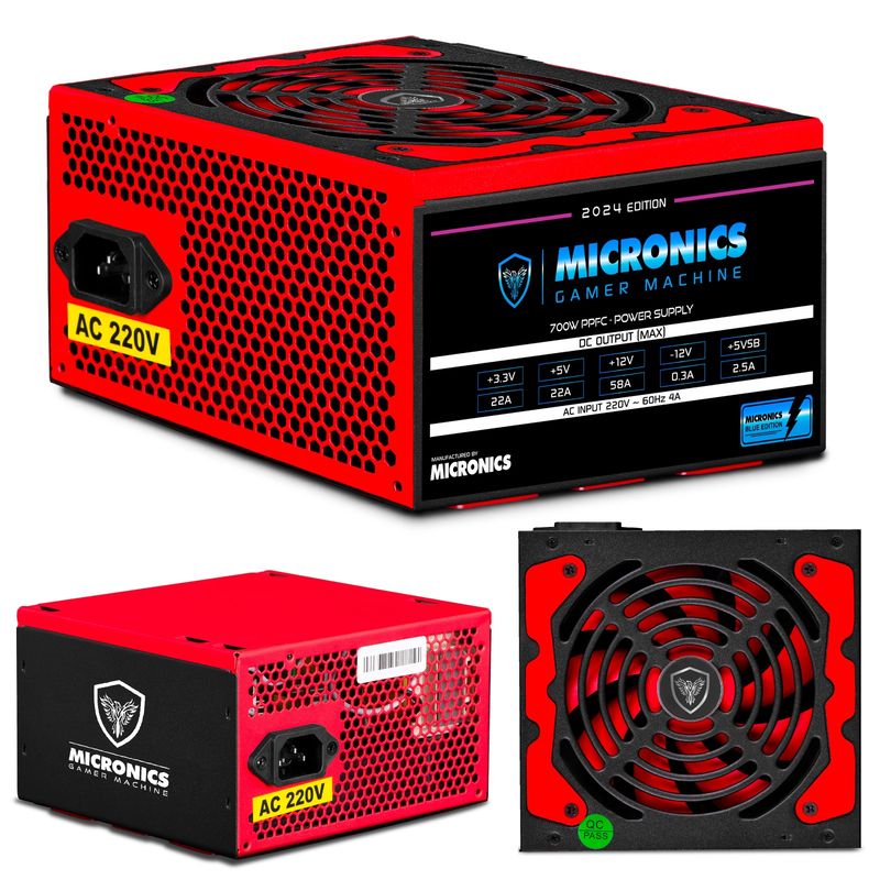 Fuente De Poder Gamer Atx 700w Real Ppfc Micronics P7000 MICRONICS ...
