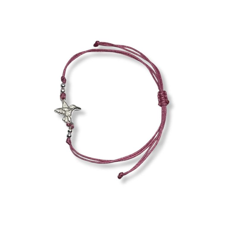Pulsera Colibrí - Hilo y Plata ESPIRAL ROJO | falabella.com