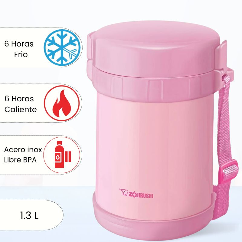 Termo de Comida Japon 3 Divisiones Zojirushi Rosado ZOJIRUSHI ...