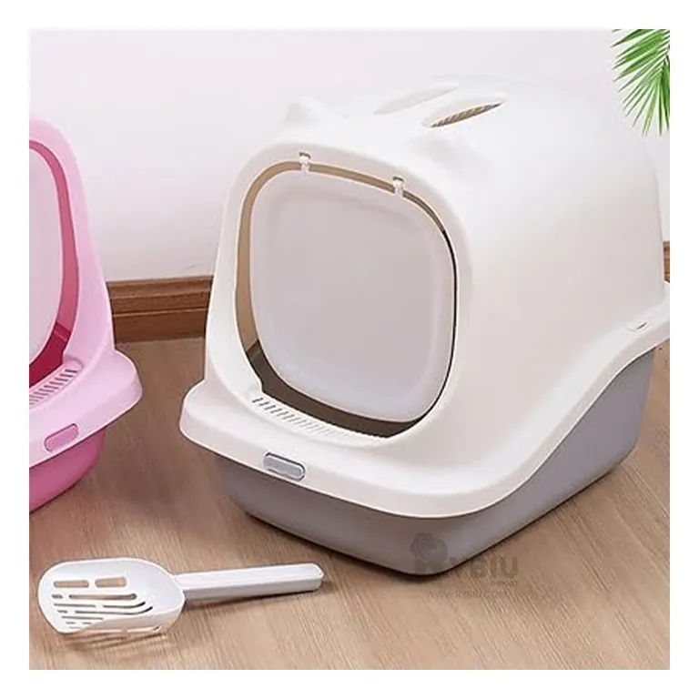 Arenero Cerrado con Orejitas de Gato de Color Plomo | Sodimac Perú