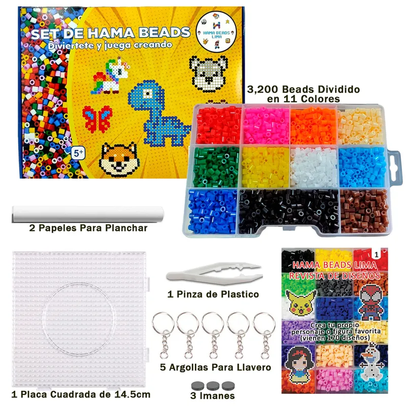 Hama Beads KIT 11 COLORES GENERICO | falabella.com
