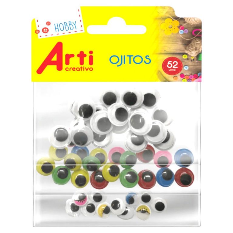 Stickers Ojitos Moviles 52 Unidades GENERICO | falabella.com