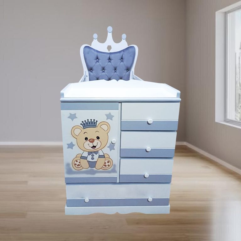 Cuna gris rey bebe - multicuna tapizada GENERICO | falabella.com