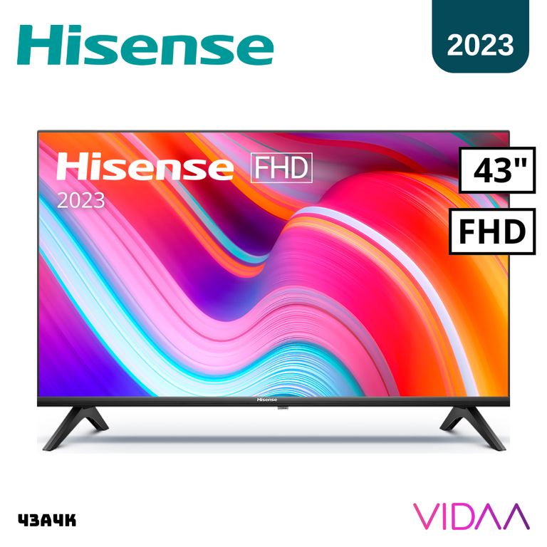 TELEVISOR HISENSE 43 SMART TV VIDAA FHD LED - 43A4K HISENSE | falabella.com