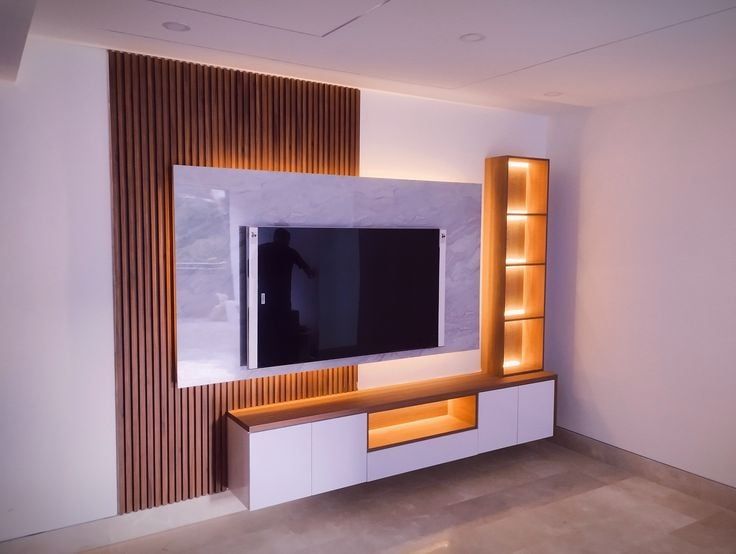 Centro de Entretenimiento, panel de TV BORDAC platino, WALLPANEL ...