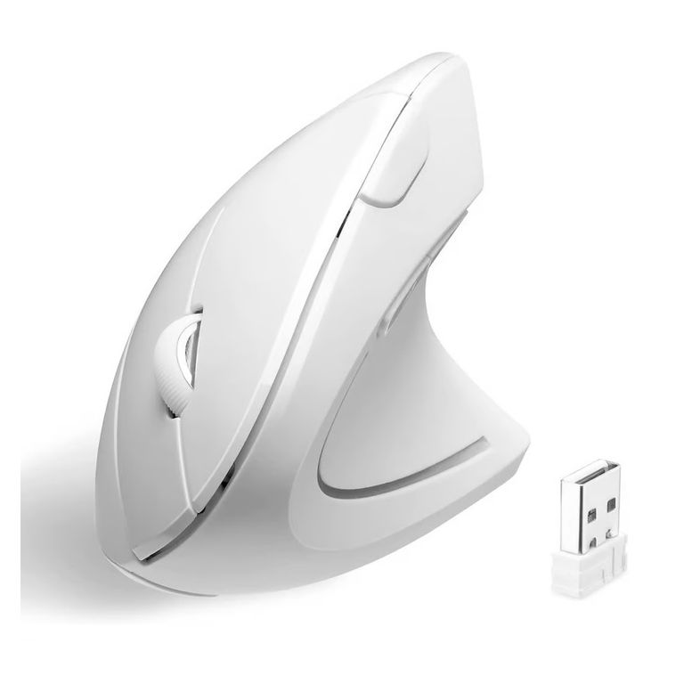 Mouse Vertical Ergonómico Inalámbrico Blanco GENERICO | falabella.com