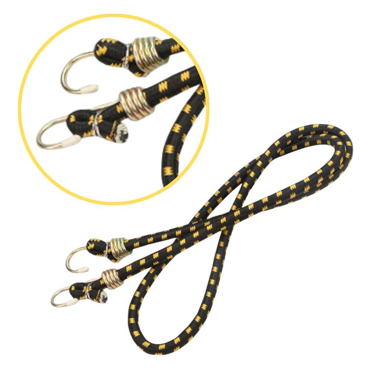 Cuerda Elastica Reforzada con Ganchos Metalicos Multiuso TOLSEN ...
