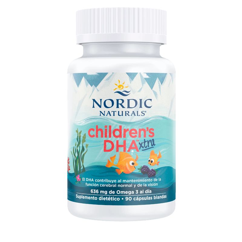 Children's Dha Xtra Nordic Naturals 90 Capsulas 636mg Omega 3 NORDIC ...