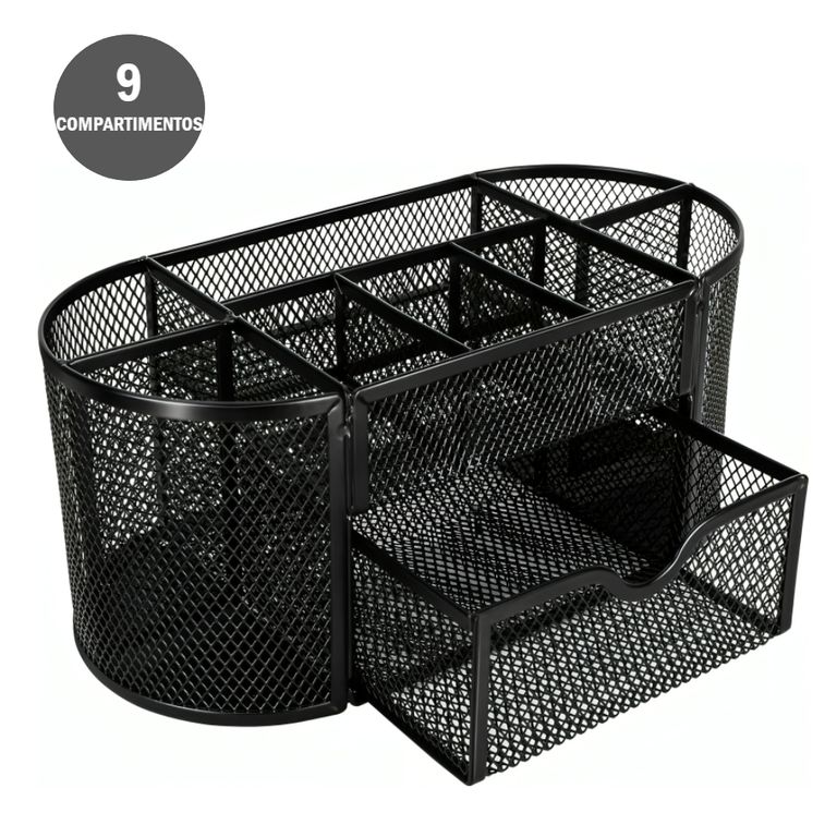 Organizador metálico de lapiceros y post-it de escritorio | Sodimac ...