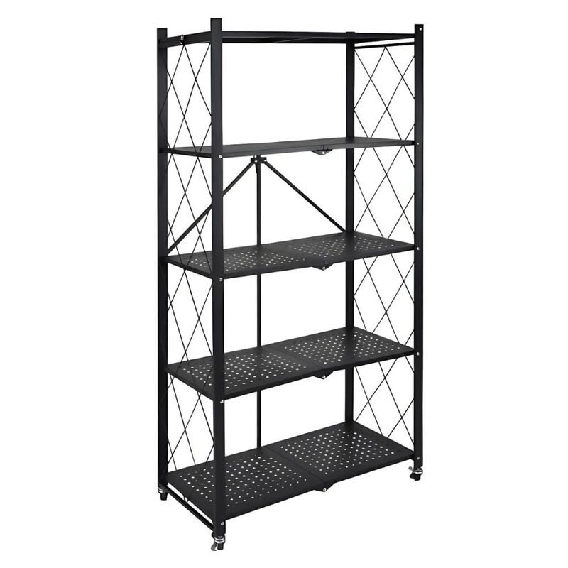 Estante Exhibidor 5 Niveles plegable Con Ruedas Multiuso GENERICO ...