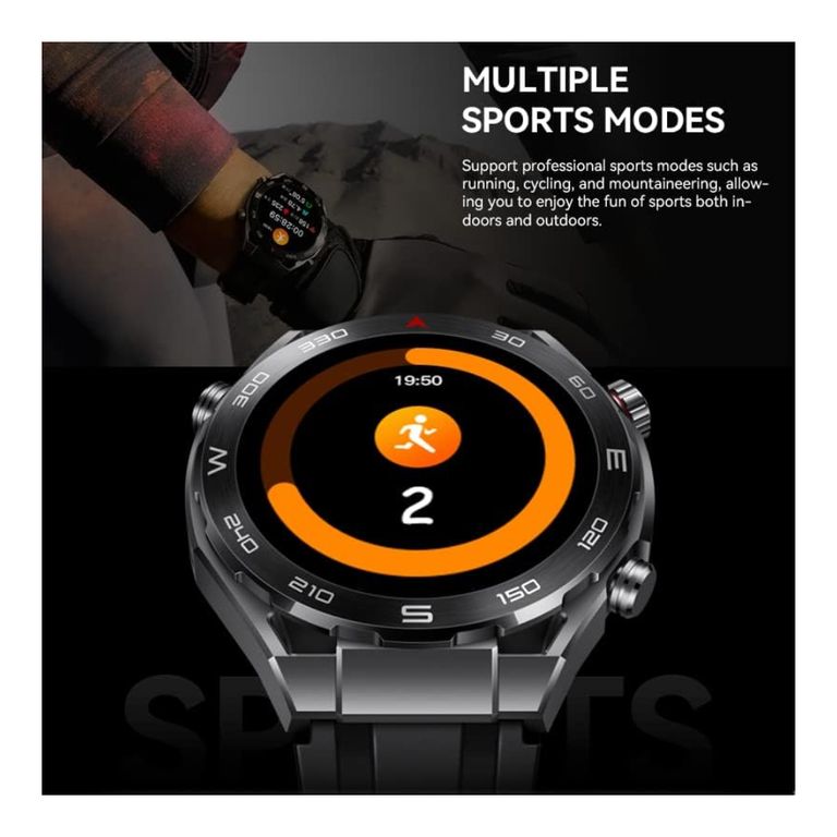 SMARTWATCH HW5 UlTIMATE AMOLED Black 480480px con GPS | Sodimac Perú
