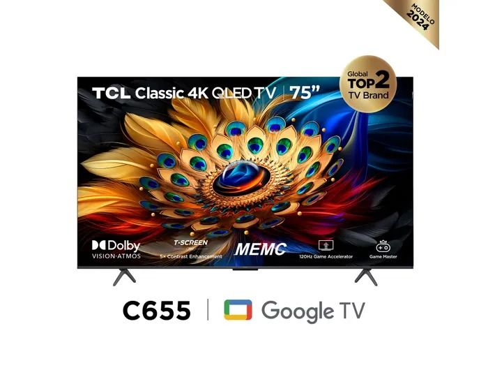 TELEVISOR QLED 75 SMART 4K TCL GOOGLE TV 75C655 TCL | falabella.com