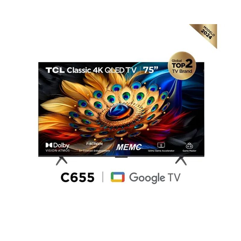 TELEVISOR QLED 75 SMART 4K TCL GOOGLE TV 75C655 TCL | falabella.com