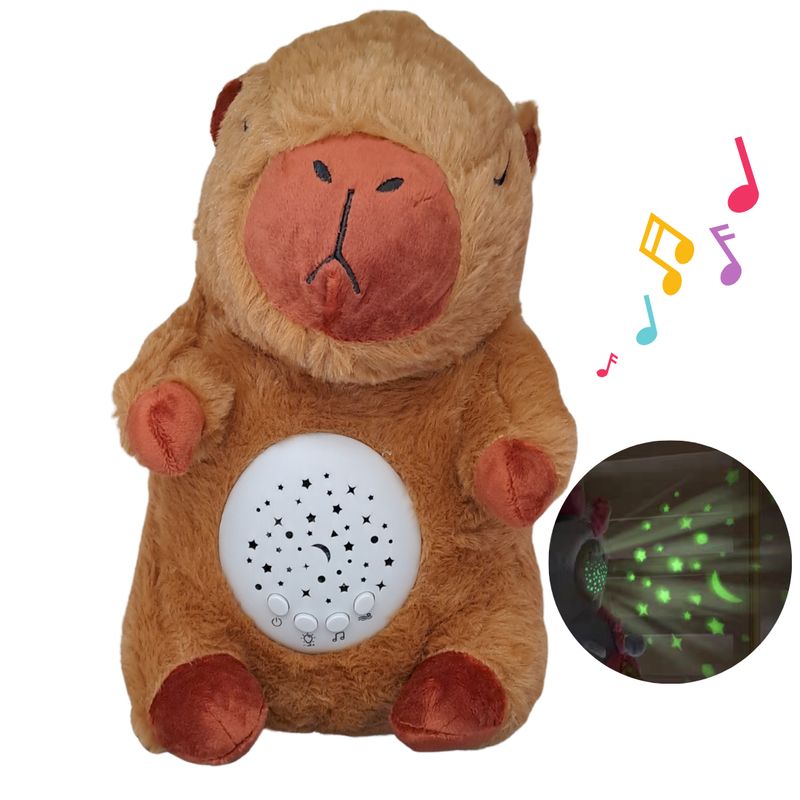 Peluche Proyector Capibara Musical Lavable GENERICO | falabella.com