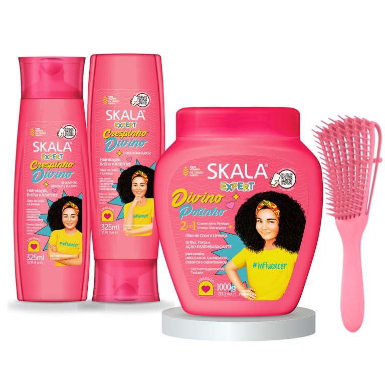 Kit completo Skala Divino Potinho KIDS - Niñas y Niños con Rizos SKALA ...