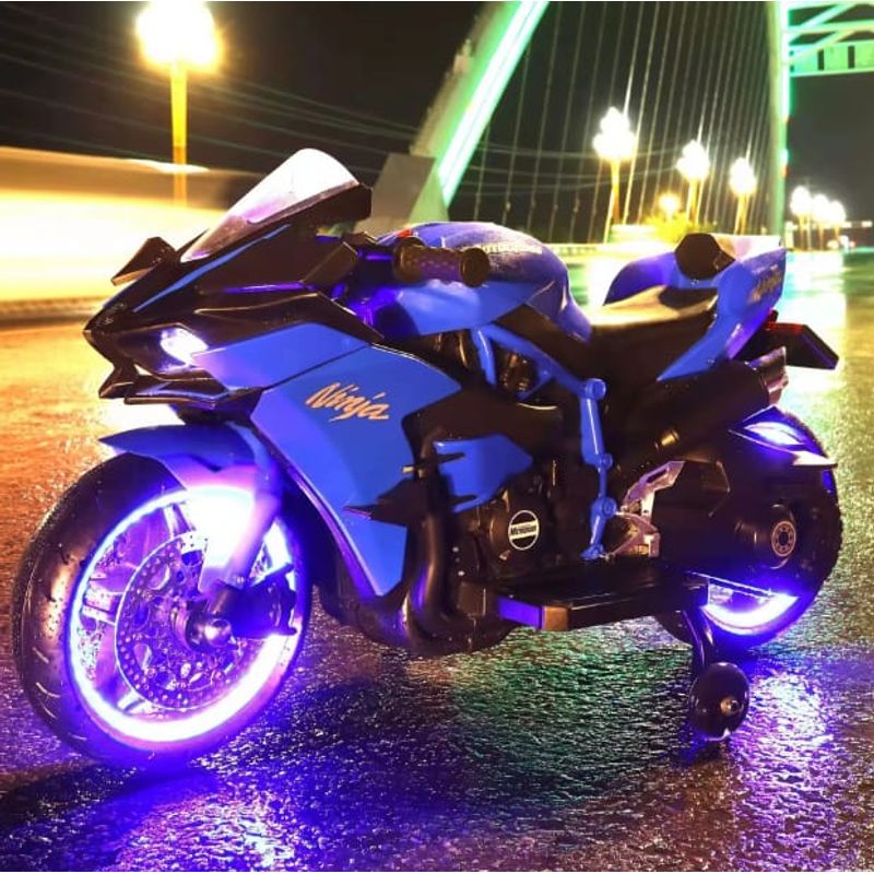 Motos para niños - Modelo Ninja Kawasaki ZX AZUL GENERICO | falabella.com