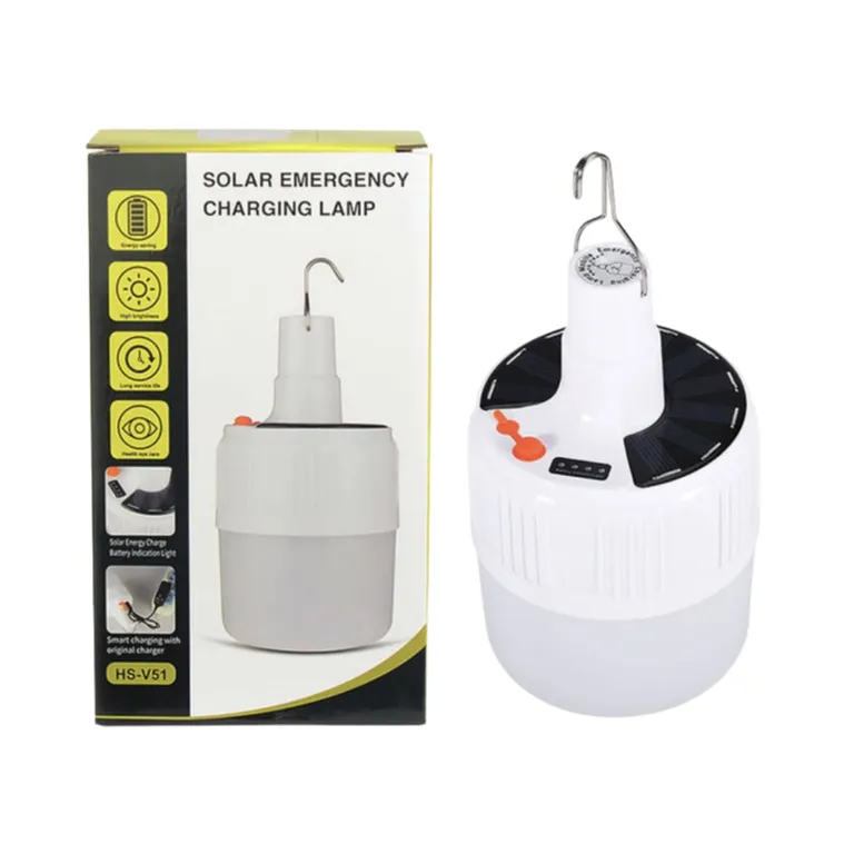 Lampara Foco LED Solar Recargable Colgante KJ-V56 GENERICO | falabella.com
