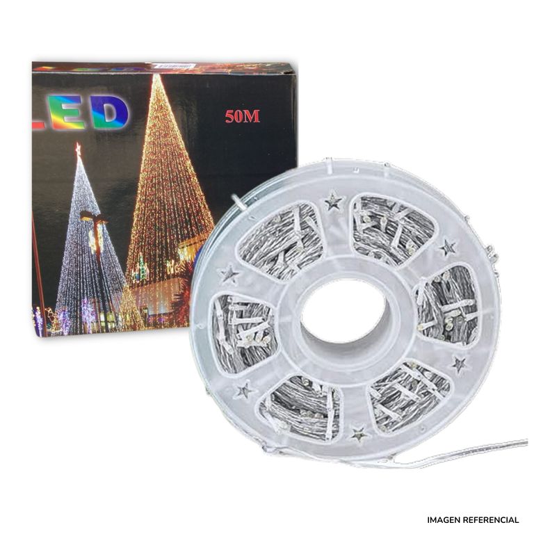 Rollo luces navideñas LED Cálida 50 M | Sodimac Perú