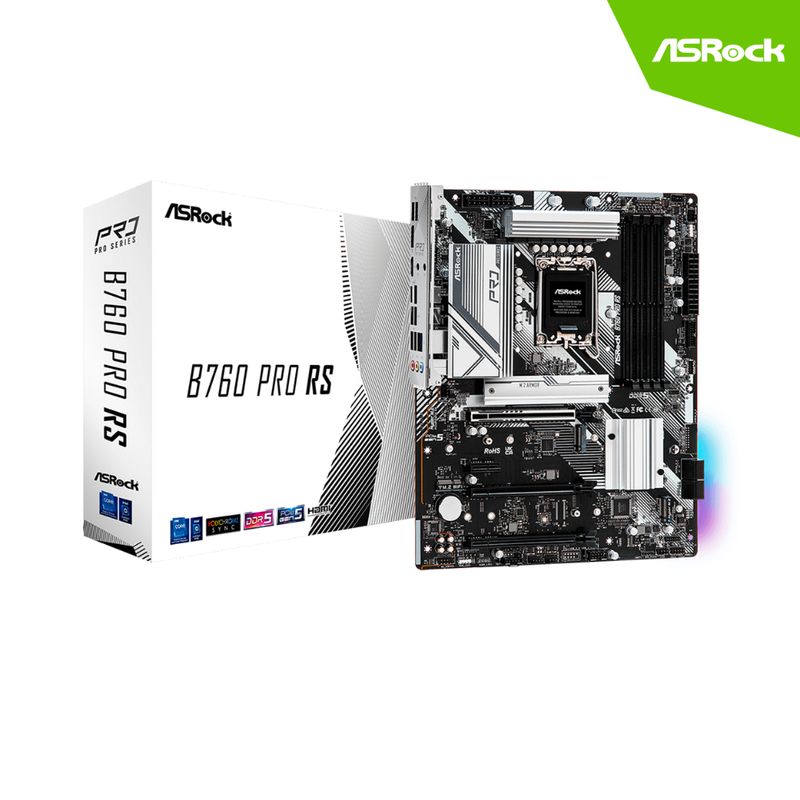 PLACA MADRE ASROCK B760 PRO RS LGA 1700 Soporta 13.ª y 12.ª ASROCK ...