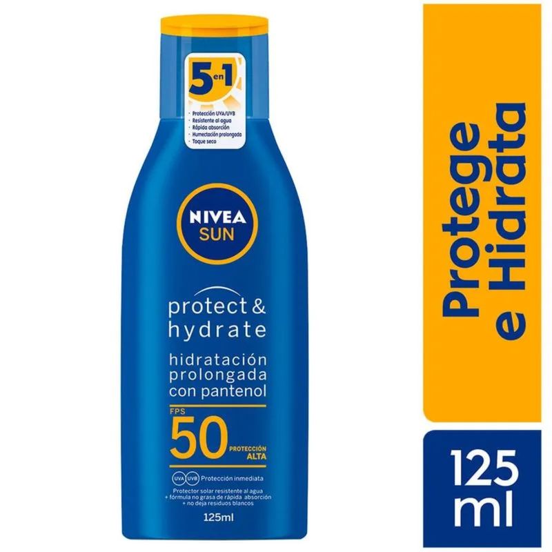 Protector Solar Nivea Sun Protect & Hydrate FPS50 125ml NIVEA ...