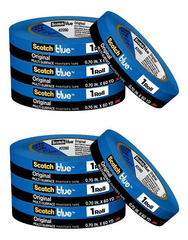 Pack X8 Cinta Scotchblue Multisuperficie 18 Mm X 54,8 M 3M | falabella.com