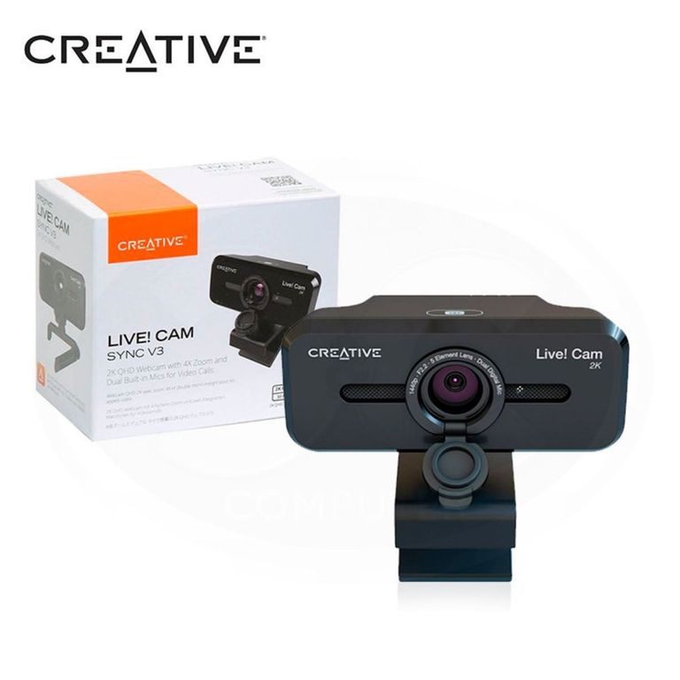 CÁMARA CREATIVE V3 2K QHD1440P 4X ZOOM CON CABLE DUAL MICRO USB ...