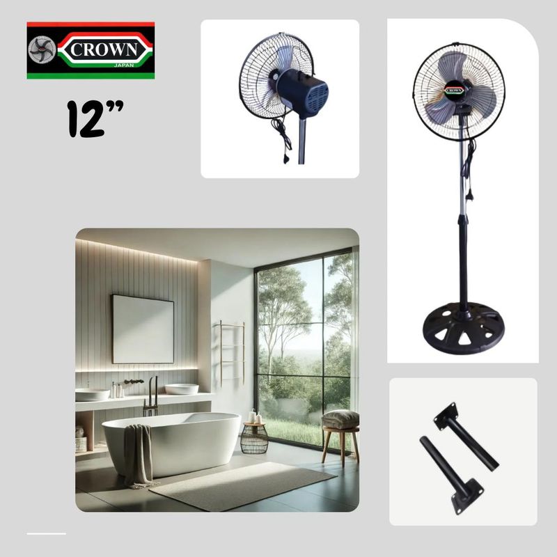 Ventilador 3 en 1 Crown 12" con Movimiento Orbital CROWN | falabella.com