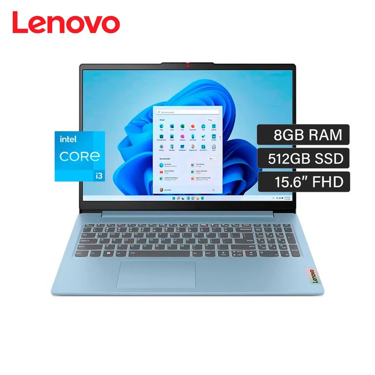 Laptop Lenovo Intel Core i3 IdeaPad Slim 3 15IAN8 8GB RAM 512GB SSD 15. ...