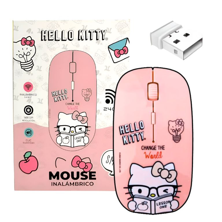 Mouse Inalambrico Hello Kitty Sanrio Kawai Raton Bluetooth ROMAX ...