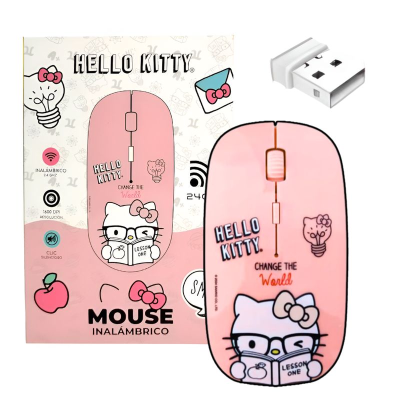 Mouse Inalambrico Hello Kitty Sanrio Kawai Raton Bluetooth ROMAX ...