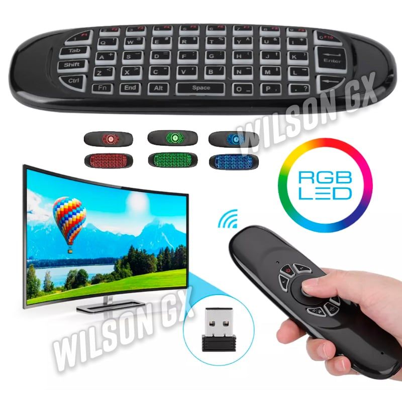 Control air mouse teclado inalambrico para android tv box smart tv ...