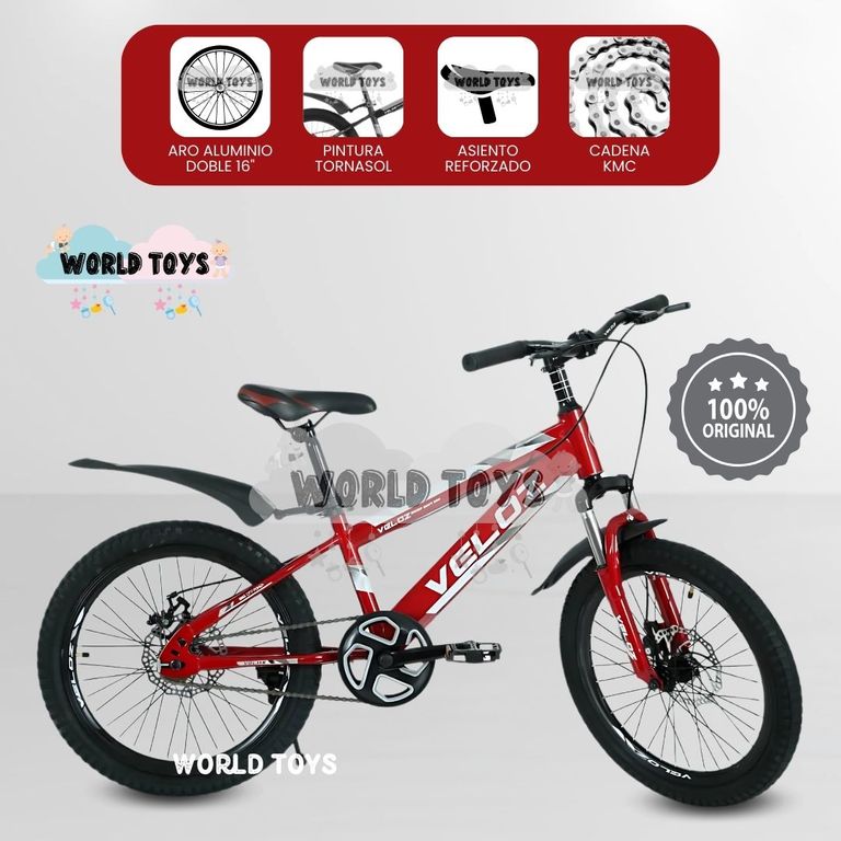 Bicicleta Para Niño Aro 16 «PALMEIRA SMOL» Red VELOX | falabella.com