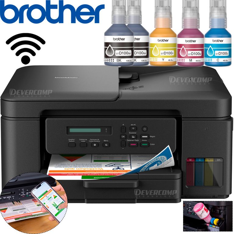 Impresora Brother DCP-T730DW Multifuncional Duplex Wifi BROTHER ...