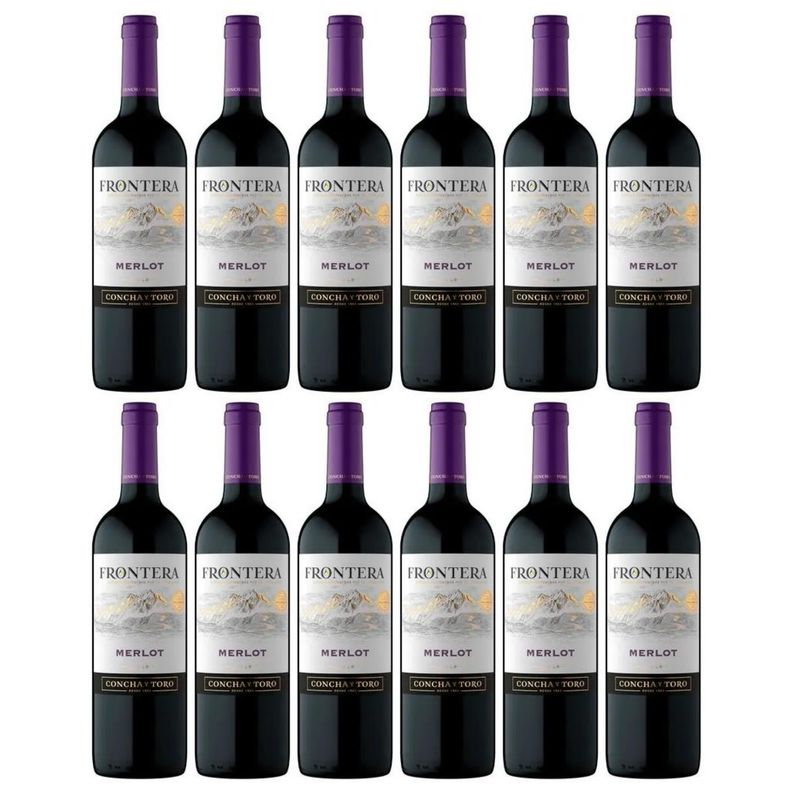 Vino Tinto Frontera Merlot 750ml - 12 UND GENERICO | falabella.com