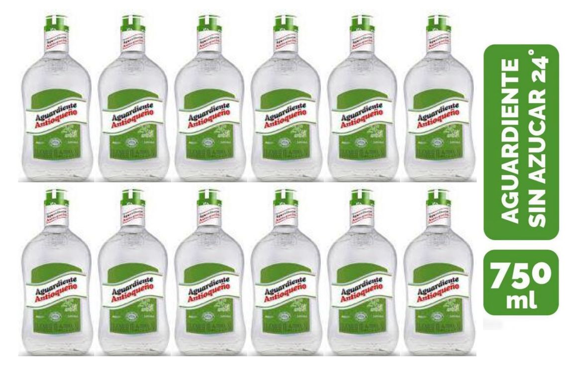 Aguardiente Antioqueño Verde 750ml - 12 UND GENERICO | falabella.com