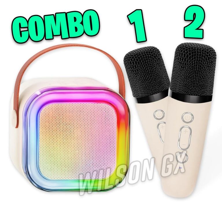 Mini parlante bluetooth con 2 micrófonos Luz led rgb Portatil GENERICO ...