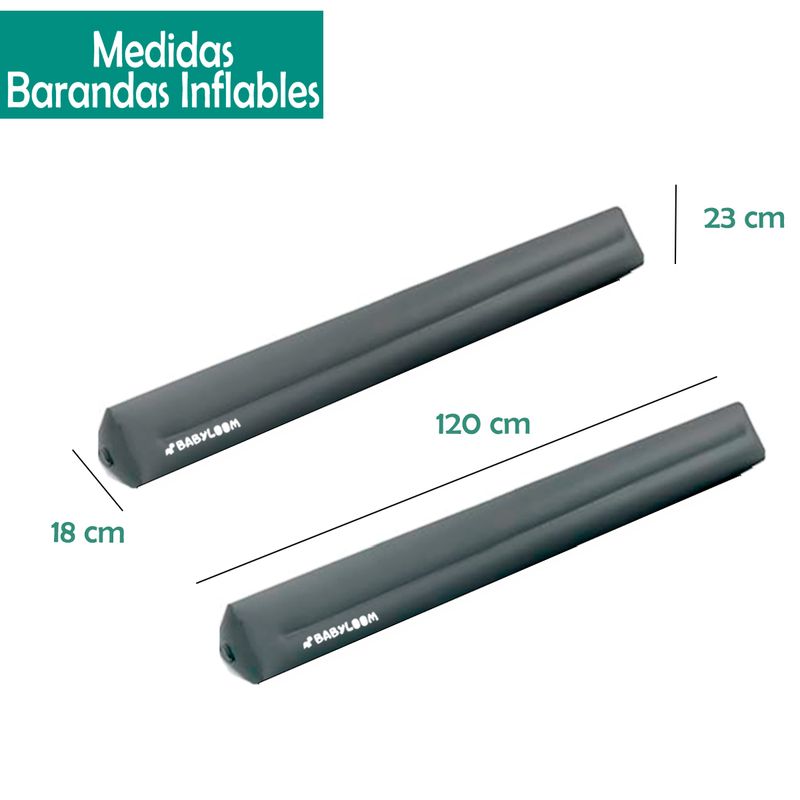 Barandas Inflables para Cama para Bebé Color Plomo Babyloom BABYLOOM ...