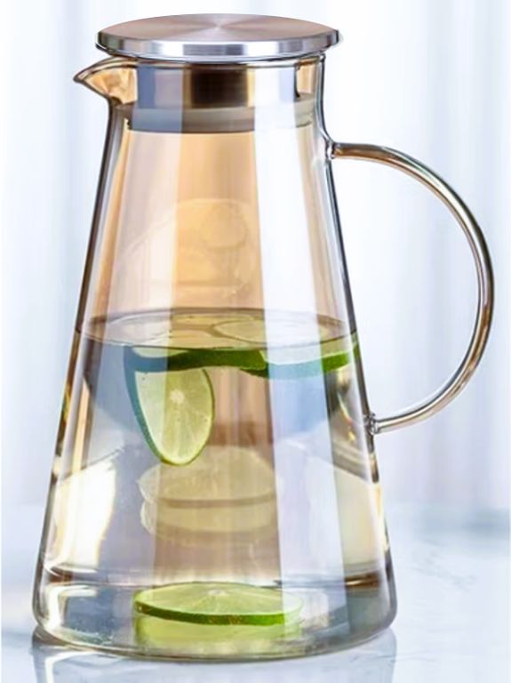 Jarra Dorada tapa de Acero Inox Resistente al Calor 1.6 L. | Sodimac Perú