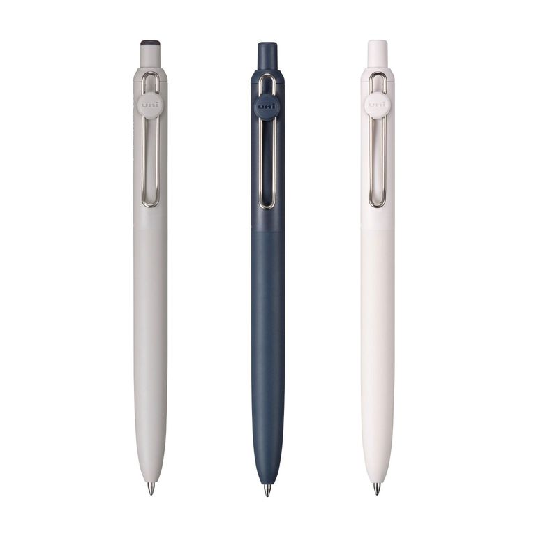 UNI Zento Bolígrafo Retráctil Tinta Gel Negro - Pack x 3 UNI BALL ...