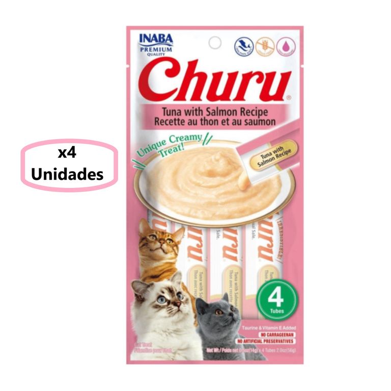 Churu Sabor Atún con Salmón Snack Húmedo para Gatos CHURU | falabella.com