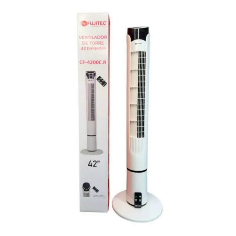 Ventilador Torre Fujitec de 42 pulgadas color Blanco con Control ...