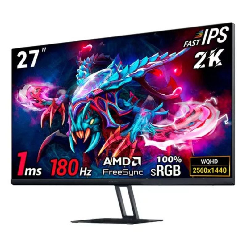 Monitor Gaming Xiaomi G27QI 27" QHD 2560 x 1440 180Hz 1ms FreeSync ...