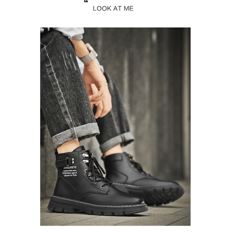 Zapatos Botas de Martín para Hombre - Negro BLWOENS | falabella.com