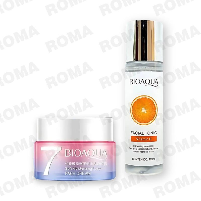 PACK CREMA HIDRATANTE VEGANA Y TÓNICO FACIAL VITAMINA C BIOAQUA BIOAQUA | falabella.com