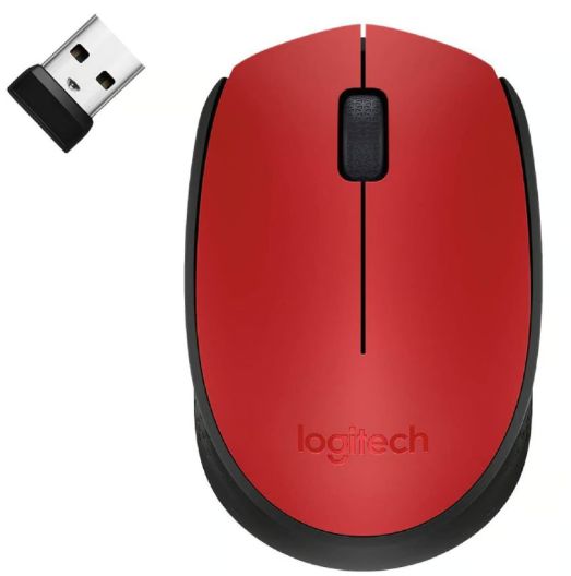 MOUSE LOGITECH M170 WIRELESS RED LOGITECH | falabella.com