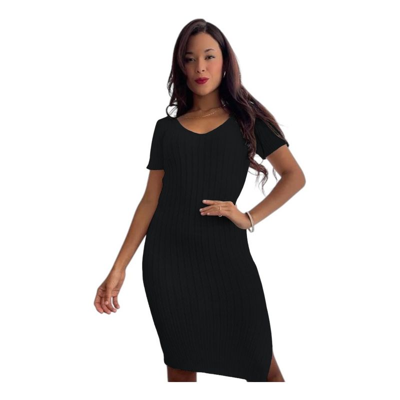 Vestido Mujer Hilo Mcorta G359-22 Color Negro GENERICO | falabella.com